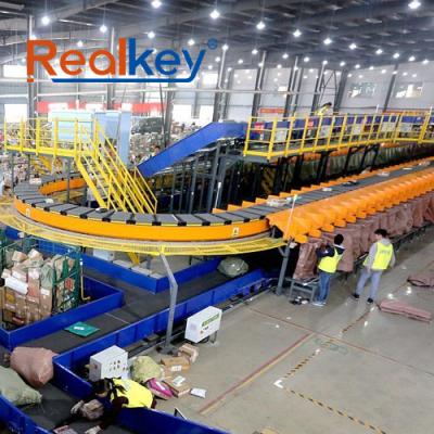 China Logistics Sorting System Box Sorting Conveyor Adapt To Various Goods Flexible Adjustment for sale