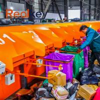 China Advanced Technology Linear Cross Belt Sorter Efficient Sorting Cartons Clothing Books for sale