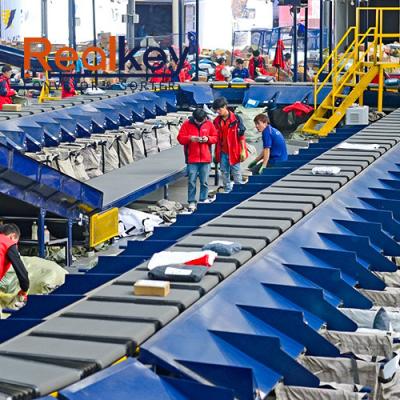 China Circular Or Linear Cross Belt Sorter Conveyor For Courier Services for sale