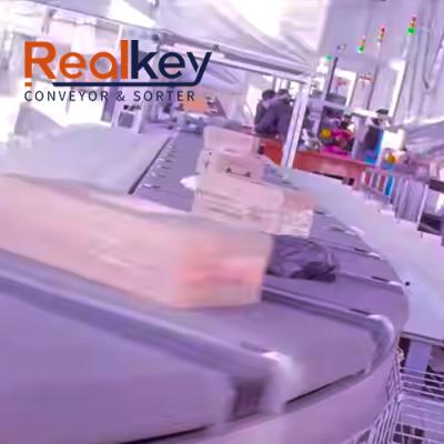 China Custom Warehouse E-Commerce Express Scanning Cross Belt DWS Parcel Sorting Machine For Logistics Company for sale