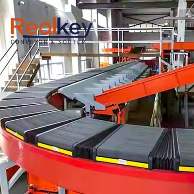 China Versatile Regional Hub Cross Belt Sorter Boost Efficiency Minimize Operating Costs for sale