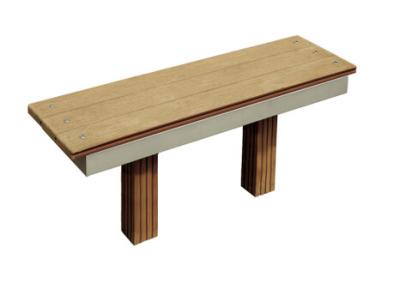 China outdoor fitness equipments WPC materials based flat bench-LK-P02 for sale