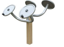 China outdoor fitness equipments WPC materials based taichi spinner-LK-T02 for sale
