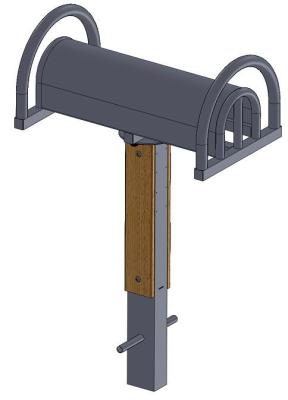 China outdoor fitness equipments WPC materials based back stretcher-LK-S05 for sale