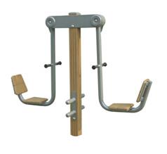 China outdoor fitness equipments WPC materials based leg press-LK-Z02 for sale
