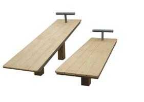 China outdoor fitness equipments WPC materials based Sit up board-LK-F01 for sale