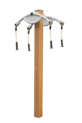 China outdoor fitness equipments WPC materials based Arm Extension Apparatus-LK-S06 for sale
