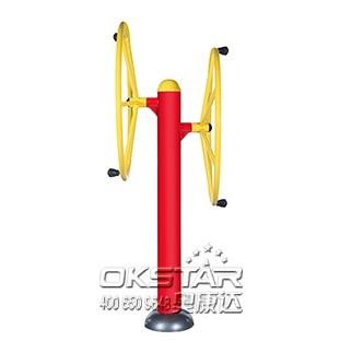 China Outdoor Fitness Equipments-ST hot sale newest big turning wheels outdoor gym equipment for sale