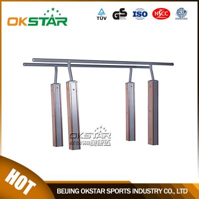 China outdoor gym equipment WPC materials based double bar with TUV certificates for sale