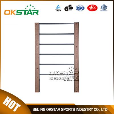 China outdoor gym equipment WPC materials based wall bars gymnastic bars for sale for sale