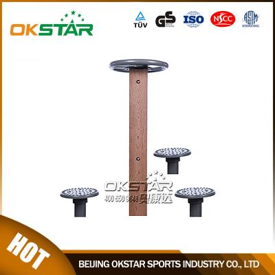 China outdoor gym equipment WPC materials based waist exercise equipment for sale