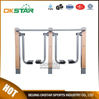 China outdoor gym equipment wood exercise walking machine with TUV certificates for sale