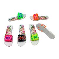China Floral & Bow Fashion Women's Flip Flops Open Toe Summer Beach EVA Material with Anti-Slip Sole and Rhinestone Accent for sale