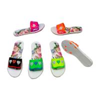 China Floral & Bow Fashion Women's Flip Flops Open Toe Summer Beach EVA Material with Anti-Slip Sole and Rhinestone Accent for sale