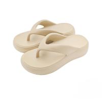 China Stylish Platform Flip Flops Shoes, Comfortable EVA Anti-slip Sandals for Women's Summer Beach & Leisure Eva Slipper for sale