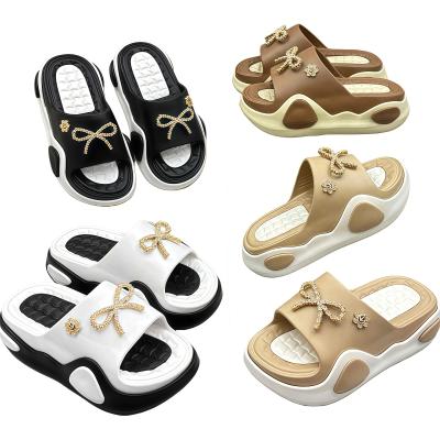 China Genuine EVA Women Bowknot Decor Casual Slides — Bulk Factory Direct Supply for sale