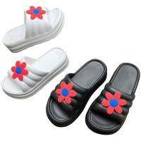 China Women EVA Slide Sandals with Flower Decor - Lightweight, Waterproof, and Comfortable for sale