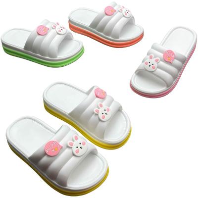 China EVA Kids Platform Slides with Bunny Decoration for sale