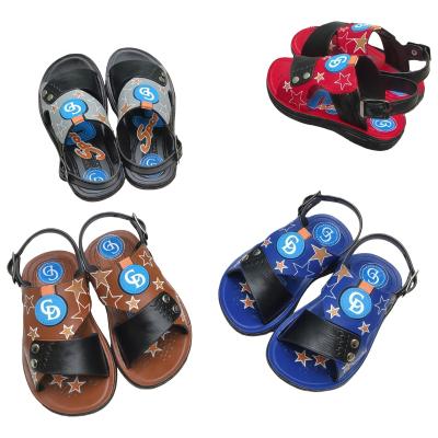 China PVC Star Print Boys Casual Sandals Wear-resistant Anti-slip Children Outdoor Beach Sandals for sale