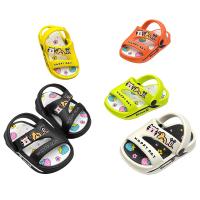 China EVA Cartoon Animal Kids Two-way Sandals Anti-slip Soft Sole Boys Girls Beach Slides for sale