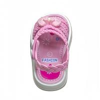 China Factory Direct Kids PVC Braided Strap Sandals 3D Flower Decor MOQ 1800 for sale