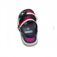 China Factory Direct Kids PVC Striped Strap Sandals 3D Flower Decor MOQ 1800 for sale