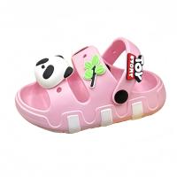 China EVA Cartoon Panda Kids Sandals Anti-collision Soft Sole Children Beach Clogs for sale