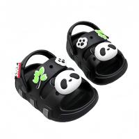 China EVA Cartoon Panda Kids Sandals Anti-collision Soft Sole Children Beach Clogs for sale