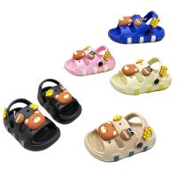 China EVA Cartoon Bear Kids Sandals Anti-slip Soft Sole Children Beach Clogs for sale