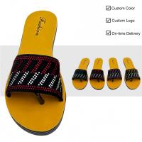 China Factory Direct PVC Women Thong Slides Wholesale Fashion Flat Sandals for sale