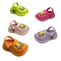 China EVA Kids Cute Bee Decorated Clogs Casual Slippers for sale