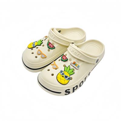 China EVA Men Fruit Decorated Clogs Summer Casual Slippers for sale