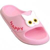 China EVA Kids Cat Slides with Happy Print - Casual Slippers for sale