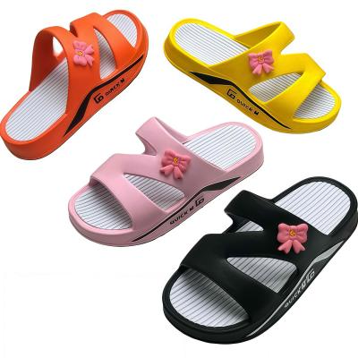 China 100% Virgin EVA Non-slip Women Platform Slides Thick Sole Ladies Slippers for sale