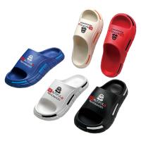 China Factory Direct 100% Virgin EVA Men Tire Pattern Thick Sole Slides, Side Color Block Non-slip Shock Absorbing Outdoor Slippers for sale
