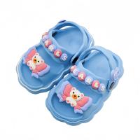 China Factory Direct 100% Virgin EVA Kids 3D Bear 2-in-1 Sandals, Soft Non-slip Boys Girls Beach Slippers for sale