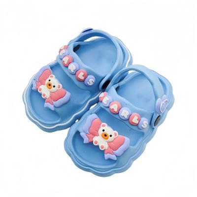 China Factory Direct 100% Virgin EVA Kids 3D Bear 2-in-1 Sandals, Soft Non-slip Boys Girls Beach Slippers for sale