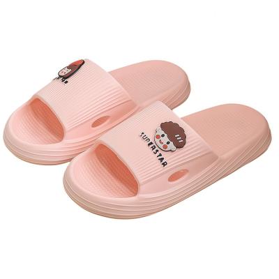 China 2025 New Style Indoor Non-Slip One-Word Slippers Couples Breathable Bathroom Slippers Summer Wholesale Home Collection for sale