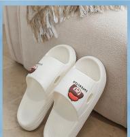 China 2025 New Style Indoor Non-Slip One-Word Slippers Couples Breathable Bathroom Slippers Summer Wholesale Home Collection for sale
