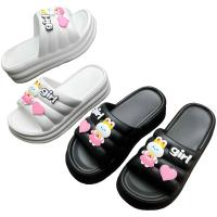 China EVA Women Cartoon Platform Slides Girls Casual Non-slip Slippers for sale
