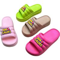China EVA Ladies Cute Cartoon Lightweight Slides Daily Home Casual Footwear for sale