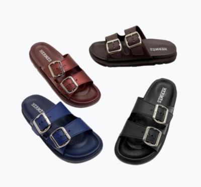 China Men's Double Buckle PVC Slides Factory Direct Wholesale for sale