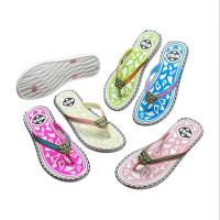 China Vibrant Heart Floral Print Women's Open Flip Flops Multi-Color Spring Summer Breathable Lightweight Waterproof Anti-Slippery for sale