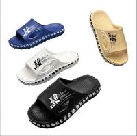China EVA Men FASHION Letter Print Tire Pattern Thick Sole Slide Sandals for sale