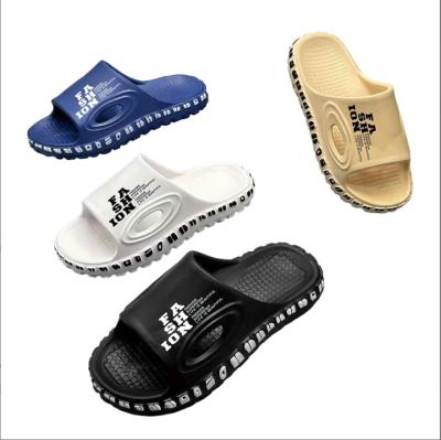 China EVA Men FASHION Letter Print Tire Pattern Thick Sole Slide Sandals for sale