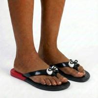China PVC Flip Flops with Bowknot and Pom-Pom Decor | Wholesale Factory for sale