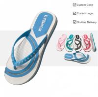 China EVA Flip Flops with Rhinestone Stripe and Gold Line | Factory Wholesale for sale