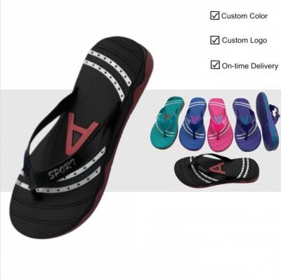 China EVA Flip Flops with Sport Stripe and Letter Print | Factory Wholesale for sale