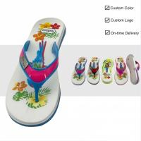 China EVA Flip Flops with Resort Parrot Print and Nameplate | Factory Wholesale for sale