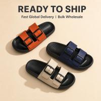 China Double-Buckle EVA Slides with Adjustable Straps | Source Factory Supply for sale